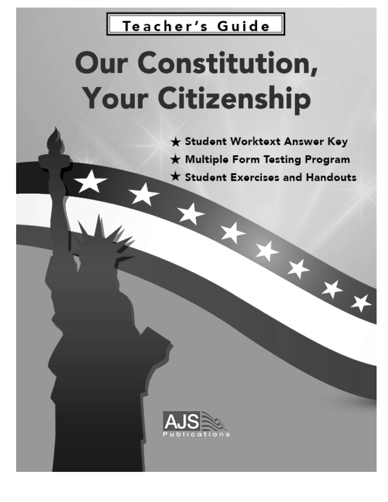 Our Constitution, Your Citizenship study guide