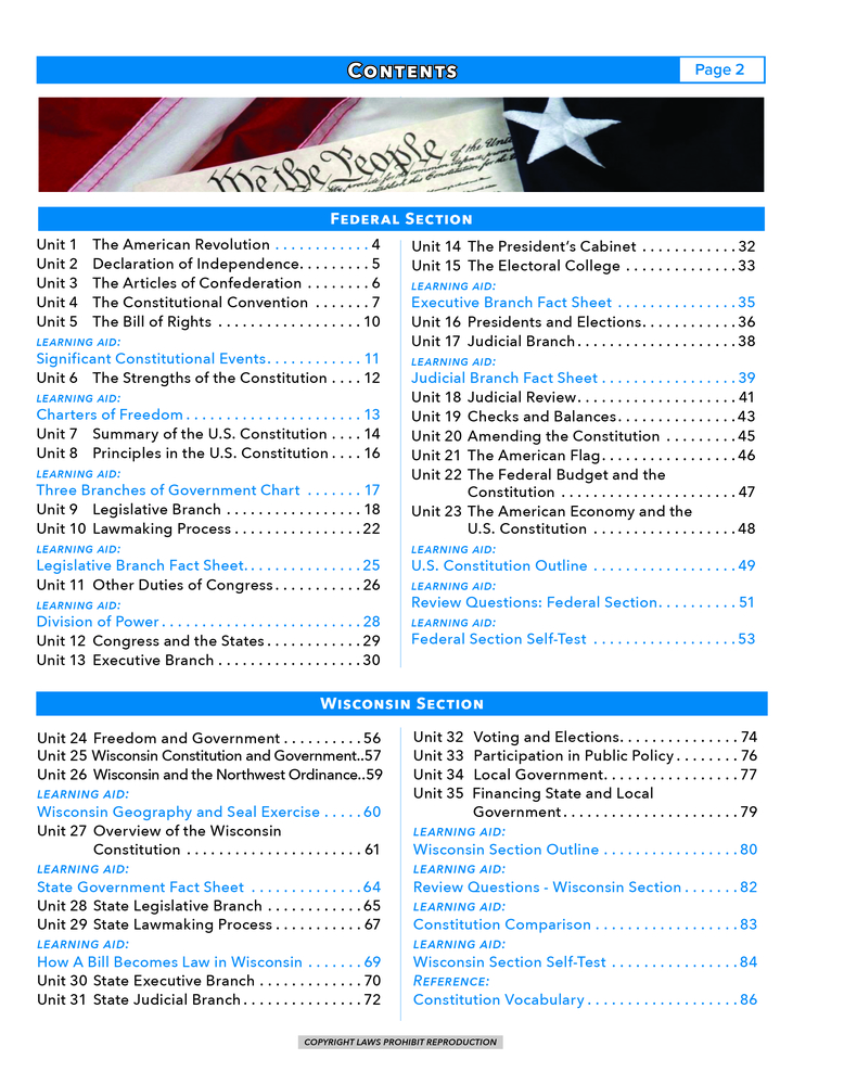 Teach the Wisconsin Constitution