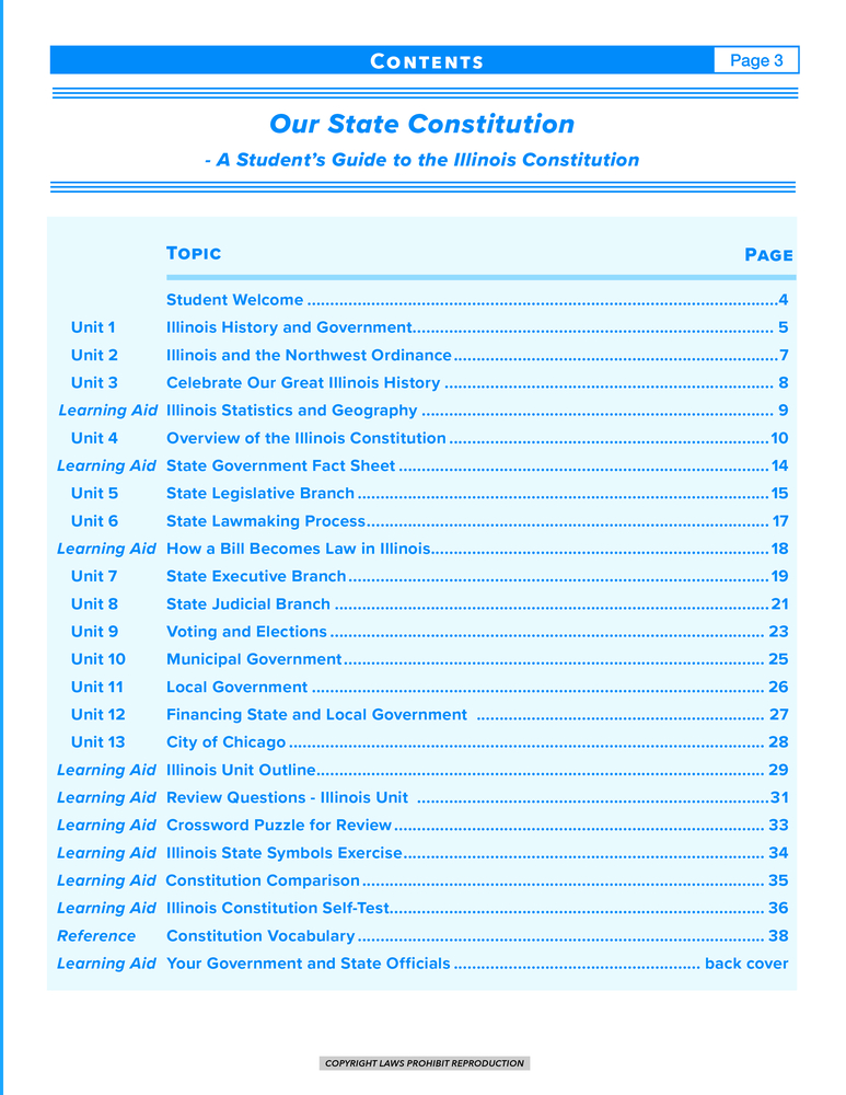 Our State Constitution - A Student's Guide to the Illinois Constitution ...